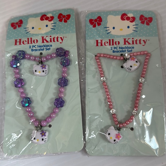 Sanrio | Accessories | Sanrio Hello Kitty Necklace And Bracelet Sets ...